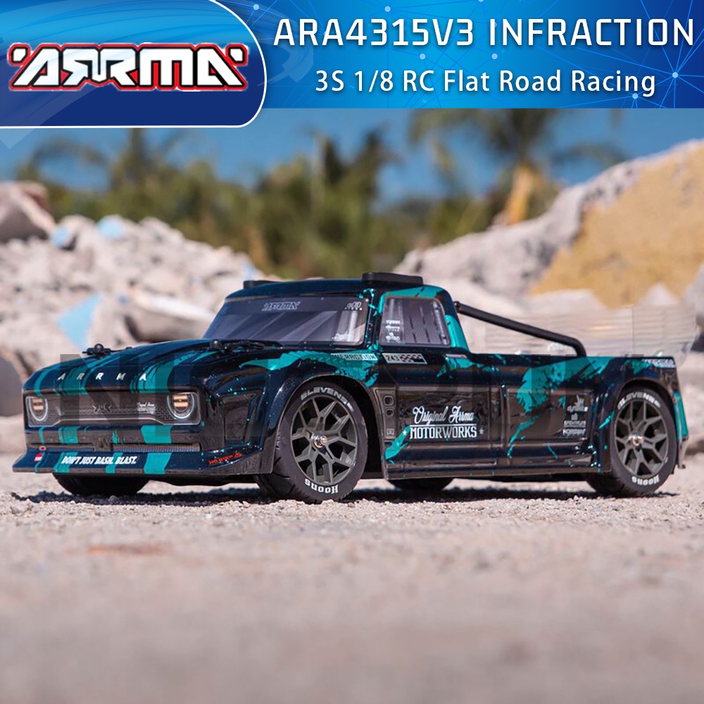 NEW ARRMA ARA4315V3 INFRACTION BLX 3S 4X4 4WD RTR 1/8 RC Electric ...
