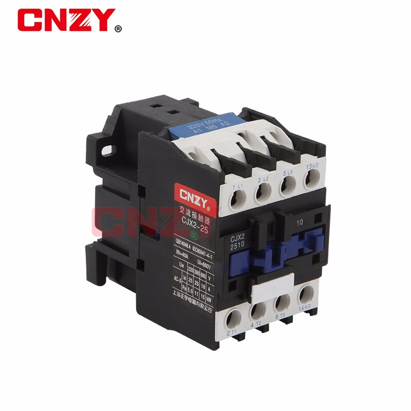 CJX2-2510 LC1 AC Contactor 25A 3 Phase 3-Pole NO Coil Voltage 380V 220V ...