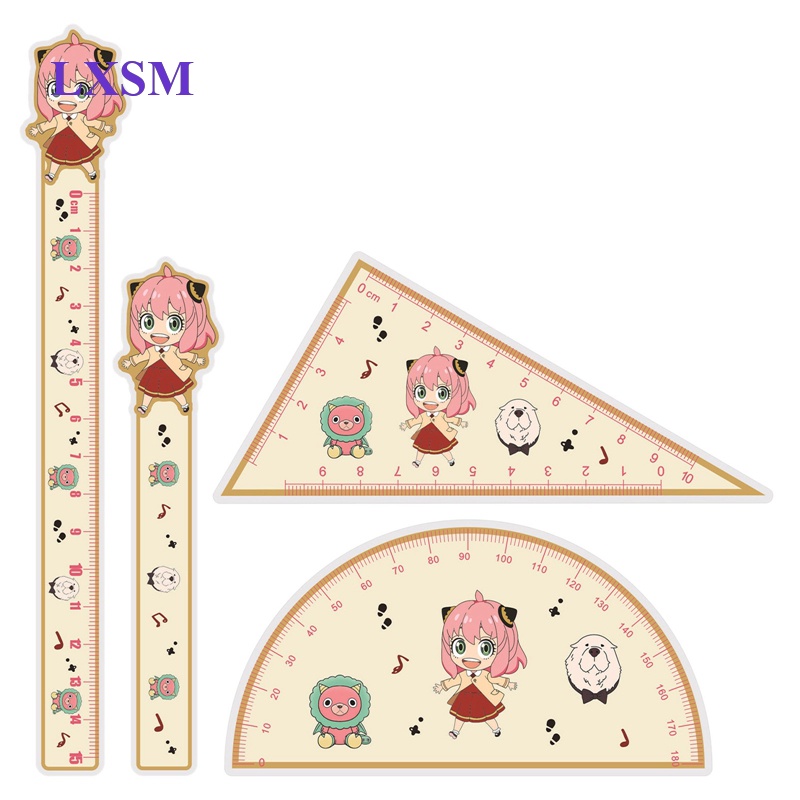 4pcs/set Anime Spy X Family Character Cosplay Ruler Sets for Adults ...