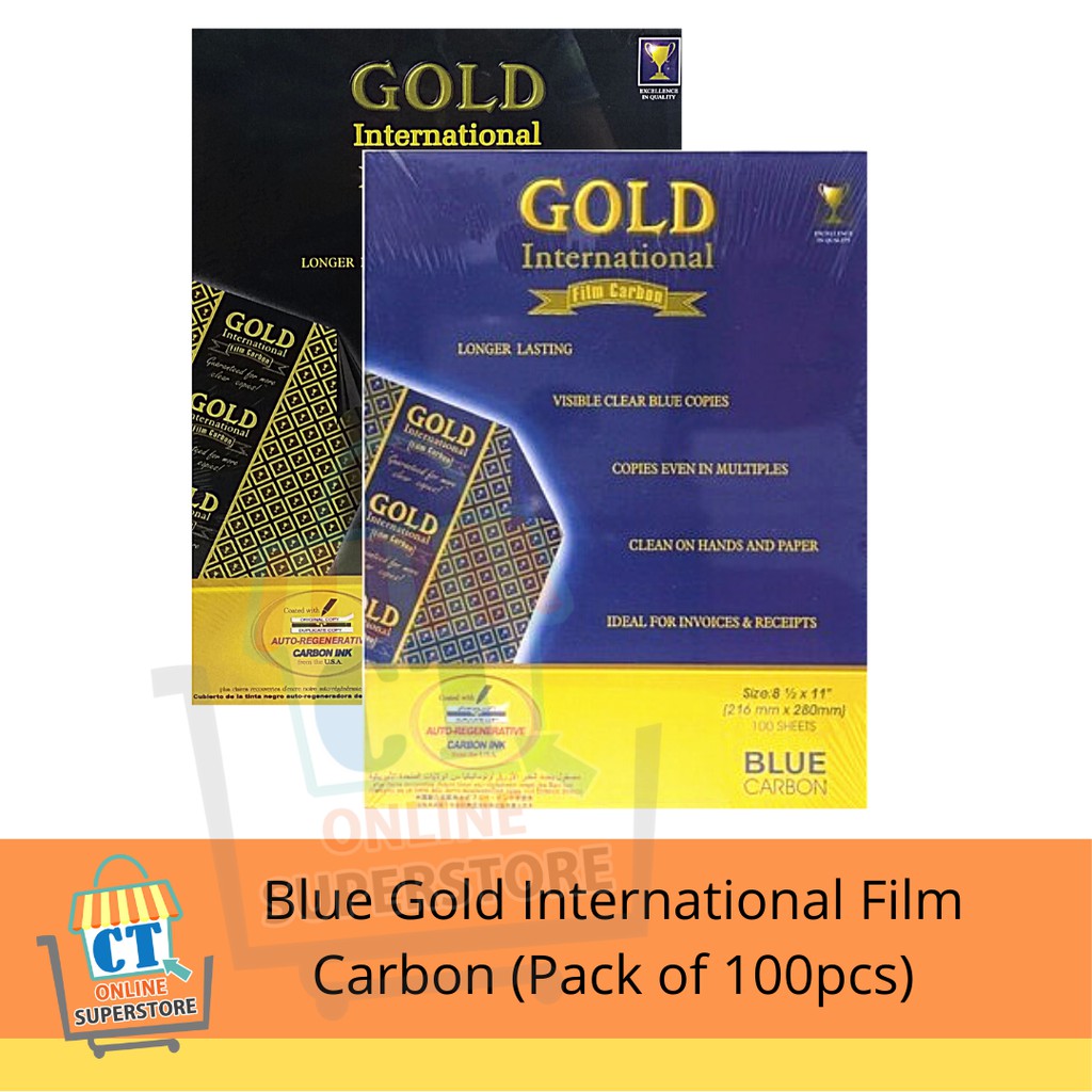 Gold International Film Carbon Paper Short (Pack of 100) | Shopee ...