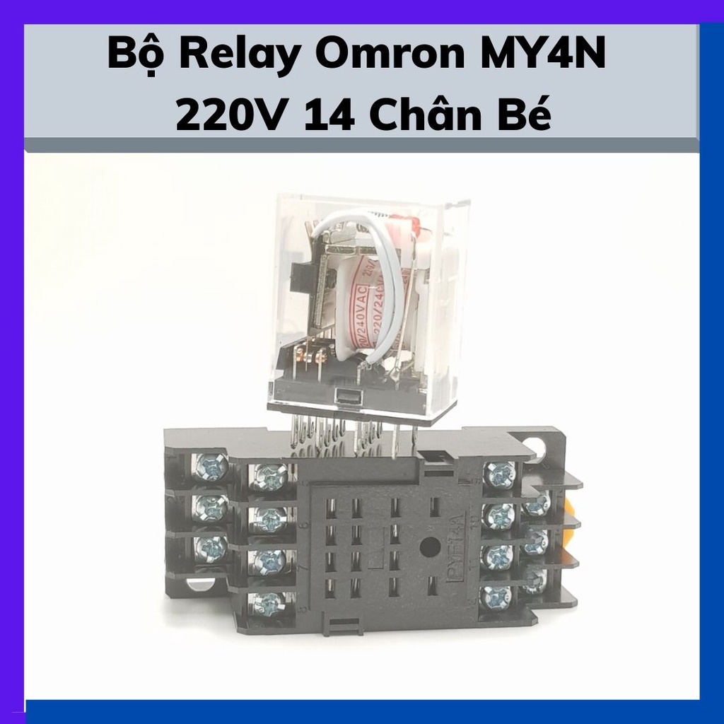 Relay 220V 14 pins, intermediary relay 220V, omron, MY4N DC220V, relay 220V 14 baby feet [High ...