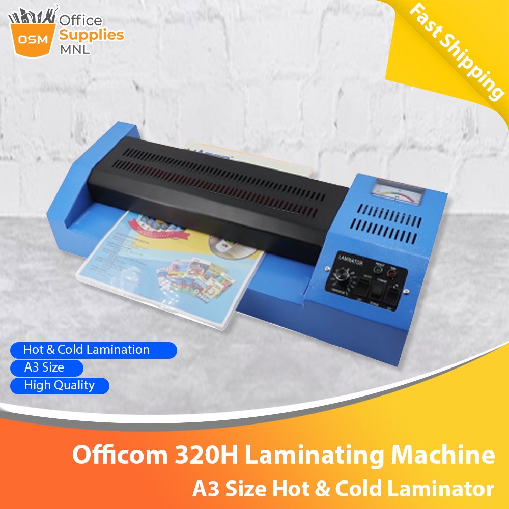 Laminator 320H A3 Size Hot and Cold Heavy Duty Laminating Machine OFFICOM Brand | Shopee Philippines