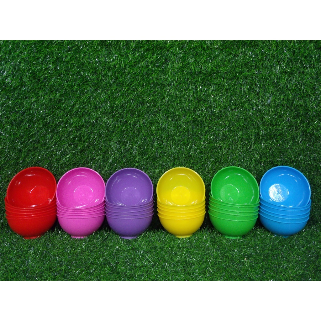 Dyna-ware Plastic Coloured Bowl (Mangkok)(6pcs)(Random) | Shopee ...