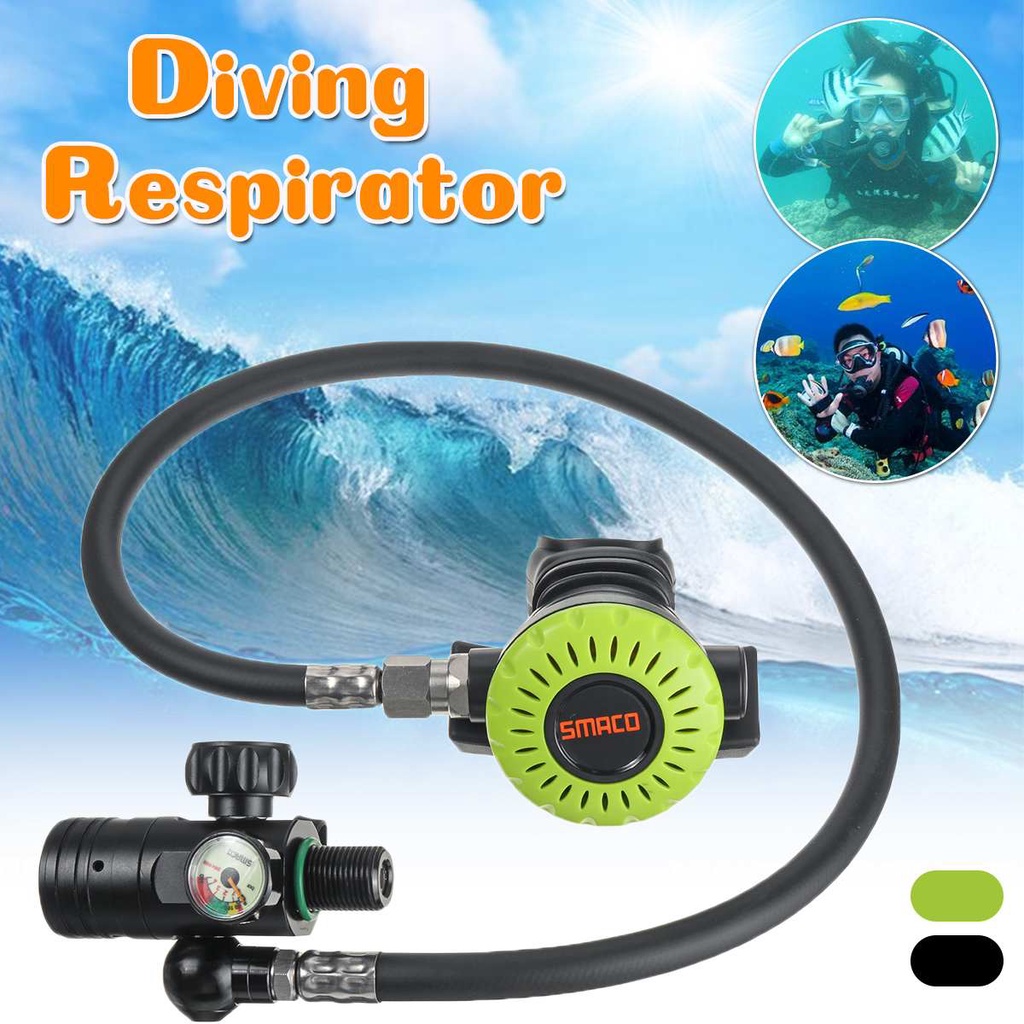 SMACO Scuba Oxygen Cylinder Snorkeling Regulator Diving Tank Respirator ...