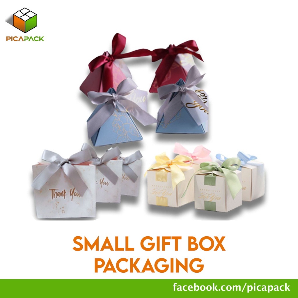 4pcs Thank You Small Gift Box Packaging for Wedding Jewels Candy ...