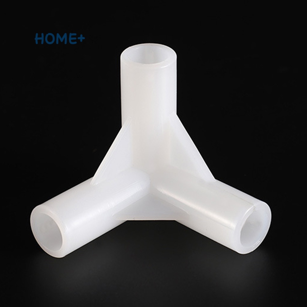 3-Way 8mm Tee Corner Fitting PE Plastic Right Angle Tee Corner ...