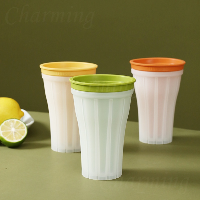 Frozen Slush Cup Squeeze Smoothie Cup Homemade Milkshake Bottle Kitchen ...