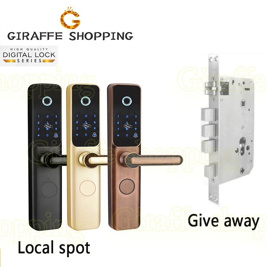 4 in 1 fingerprint digital smart door lock anti-theft security lock ...