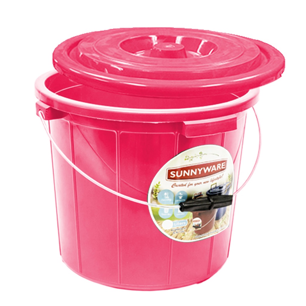 Sunnyware 96175 20 Liter (5 Gal) Pail with cover Ordinary | Shopee ...
