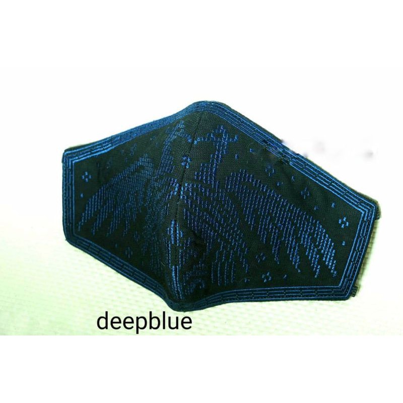 2-sided Embroidered Mask 3ply EARLOOP+Luxury HIJAB Connector Owl MOTIF ...