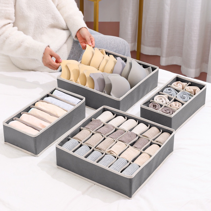 Divider Storage Box Panty Socks Bra Storage Box Underwear Organizer