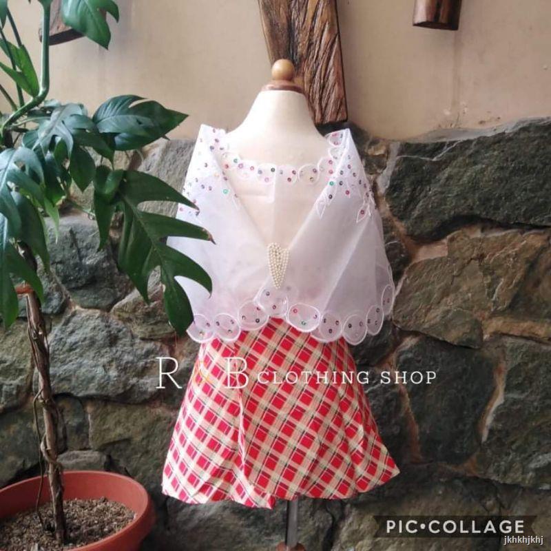 Filipiniana with kimona alampay style (PIn not included) | Shopee ...