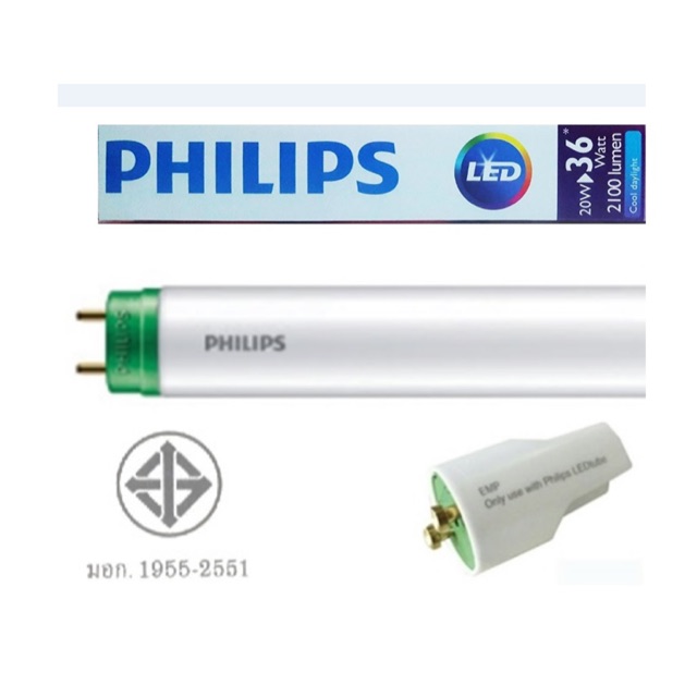 Philips EcoFit LEDtube High Output T8 20W 1200mm Fluorescent Lamp Green Polar Model Daylight ...