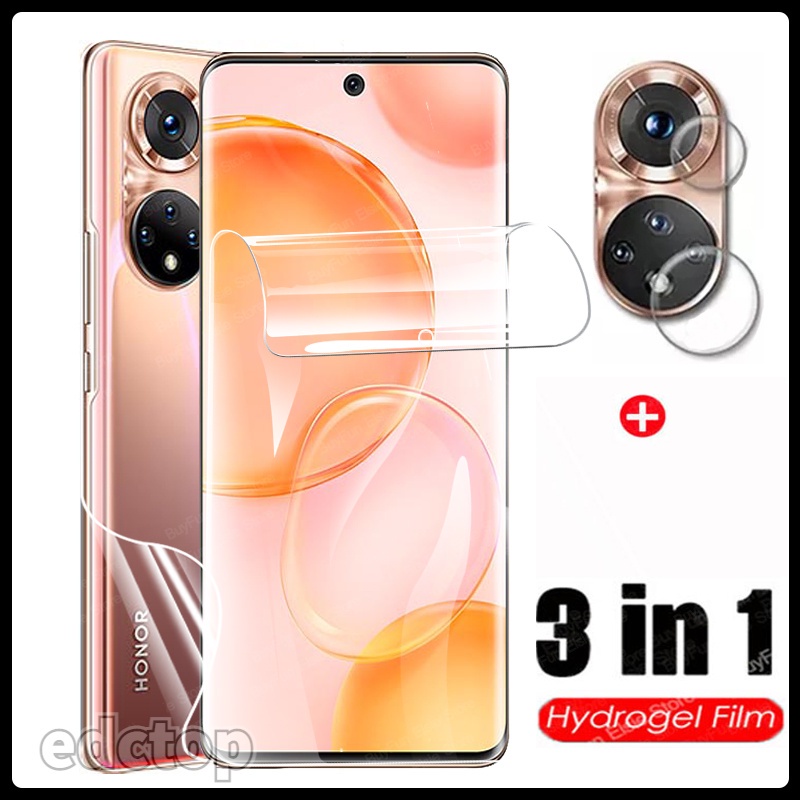 3 in 1 Hydrogel Film For Huawei Honor 50 Screen Protector & Camera Lens ...