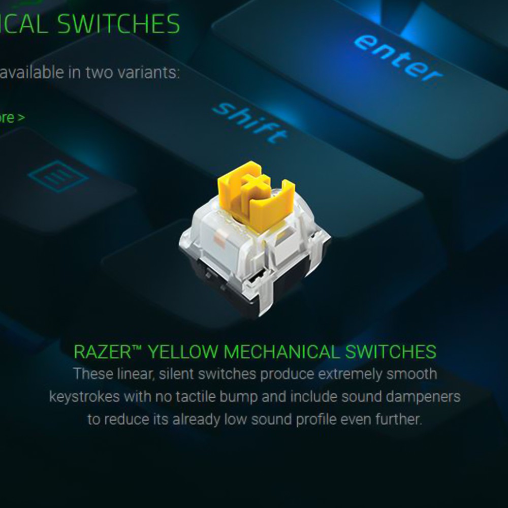 Razer BlackWidow V3 Mechanical Gaming Keyboard Chroma RGB Doubleshot ...