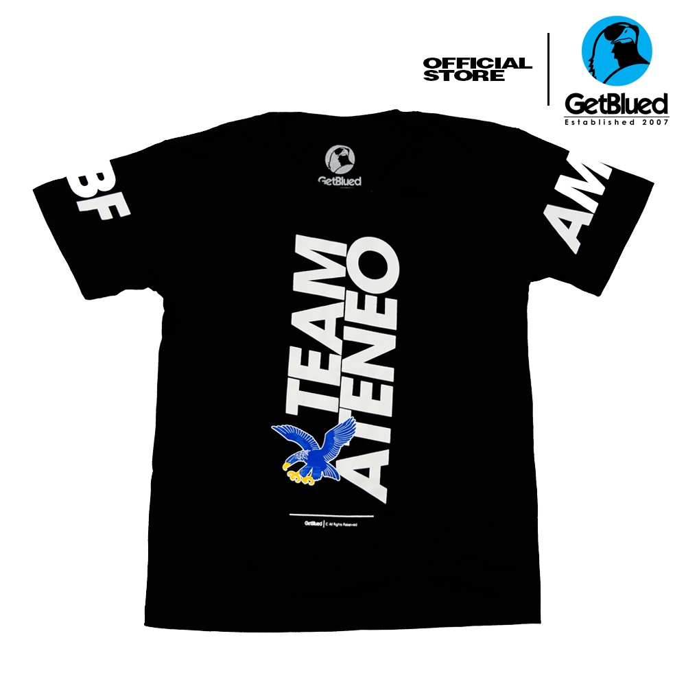 GetBlued Ateneo Team Ateneo Vertical Black T-Shirt For Men And Women ...