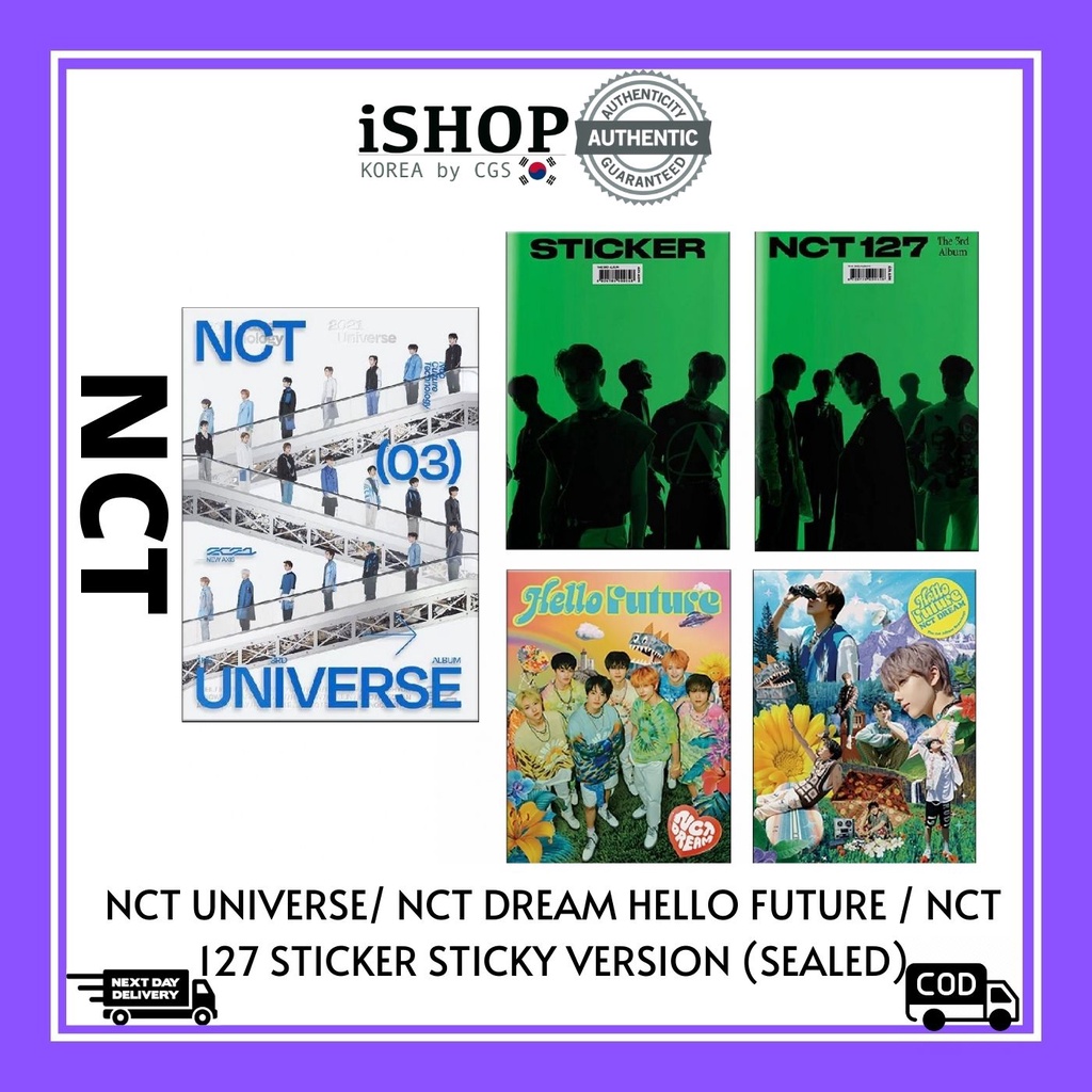 SEALED NCT UNIVERSE/ NCT 127 STICKER STICKY VERSION (ONHAND)) | Shopee ...