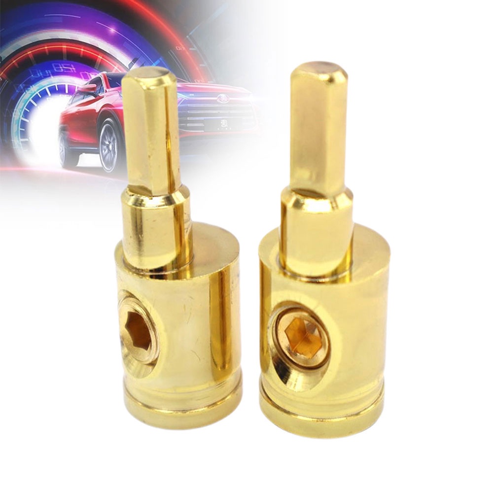 2Pcs Car Audio Wire Terminal 0Ga To 4Ga Reducer Terminal Pure Copper ...