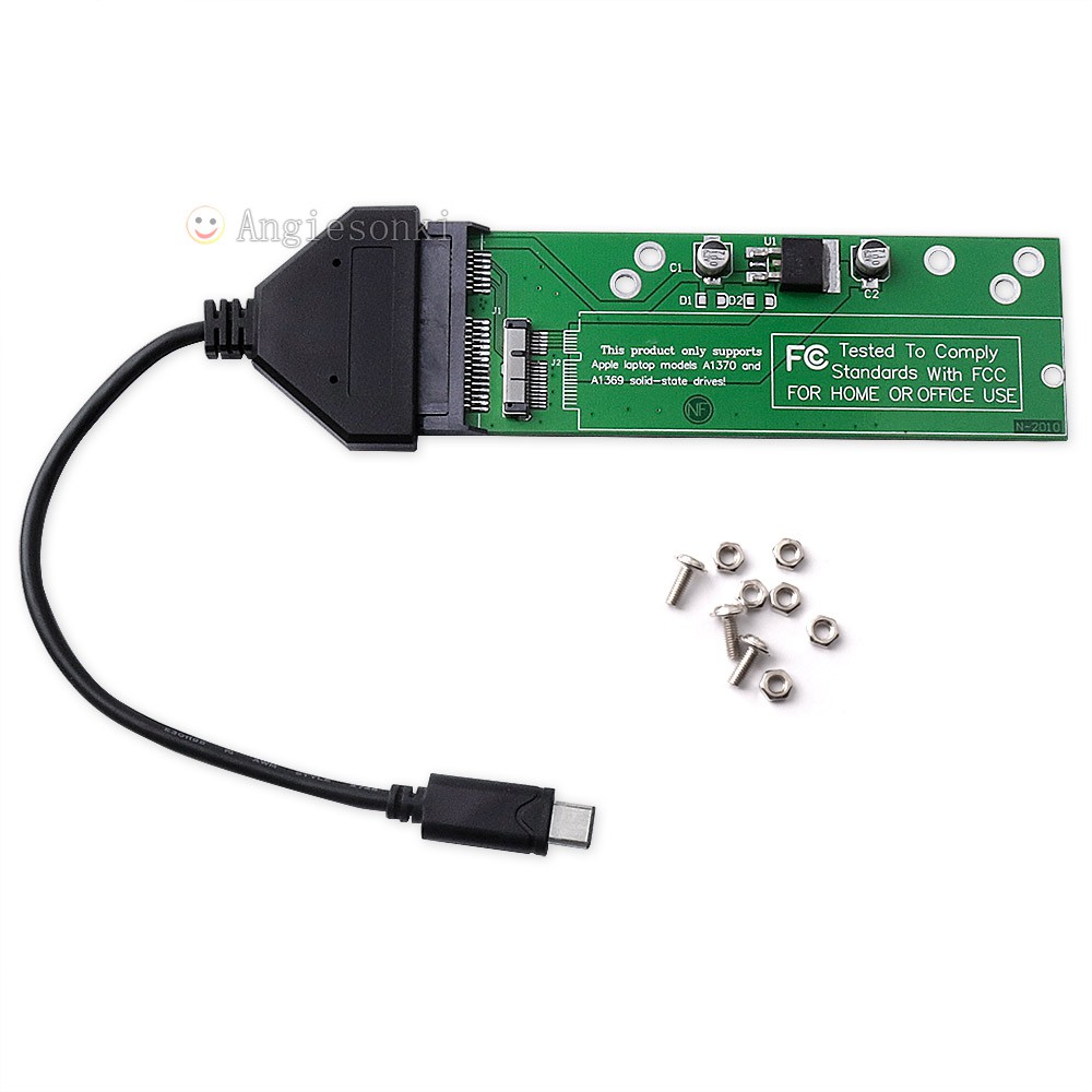 2010/2011 MacBook Air A1369 MC965 SSD to SATA Convert adapter Flash ...