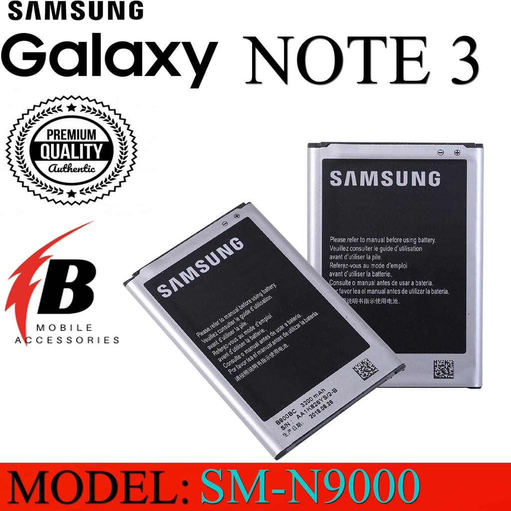 SAMSUNG Galaxy Note 3 SM-N900 Battery EB-B800BEBE (OEM) | Shopee Philippines
