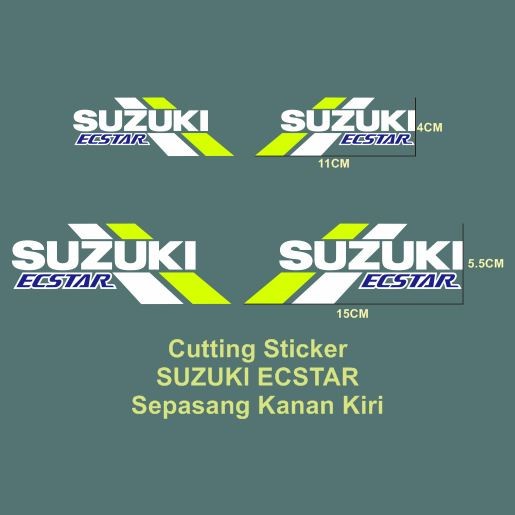 SUZUKI Cutting Sticker ECSTARSUZUKI Right Pair Kiri | Shopee Philippines