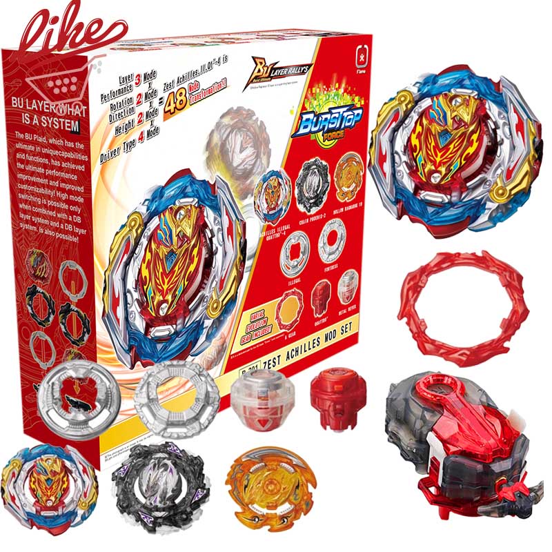 Laike Beyblade B-201 Zest Achilles Customize Set B201 3pcs Bey with ...