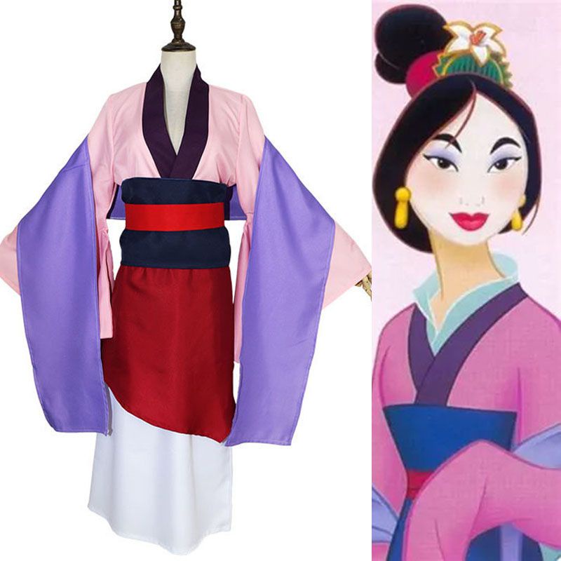 Stunning Mulan Traditional Kimono Dress For Women With Costume Deluxe ...