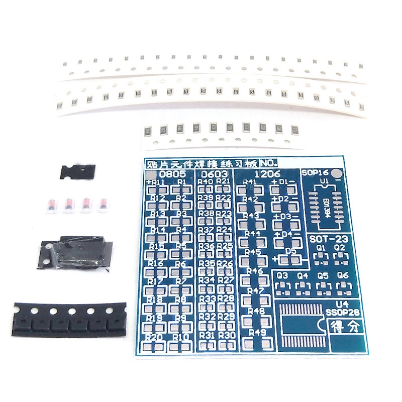 DIY Circuit Board PCB SMT SMD Soldering Practice Board DIY Kit Fanny ...