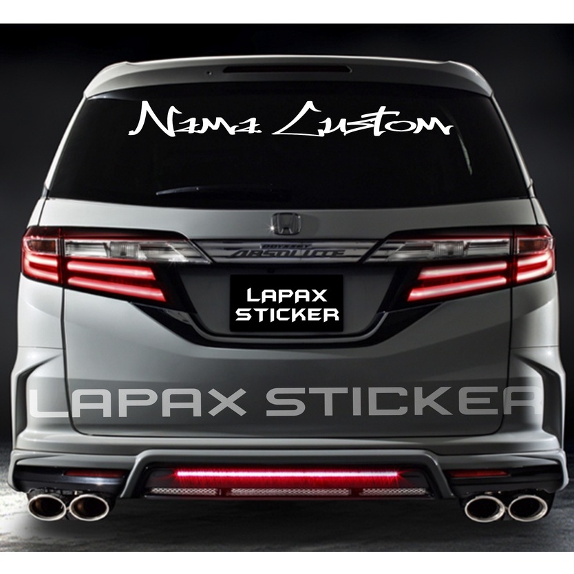 Car front and rear window stickers, custom car name cutting stickers ...