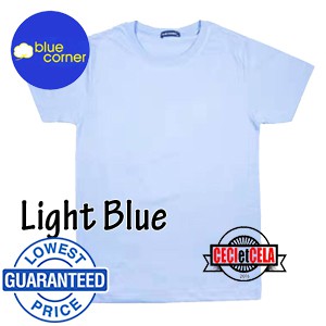 Blue Corner Roundneck (LIGHT BLUE) | Shopee Philippines