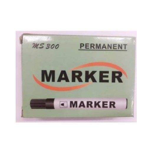 12 pcs 1 box MARKER PERMANENT ms 300 Black | Shopee Philippines