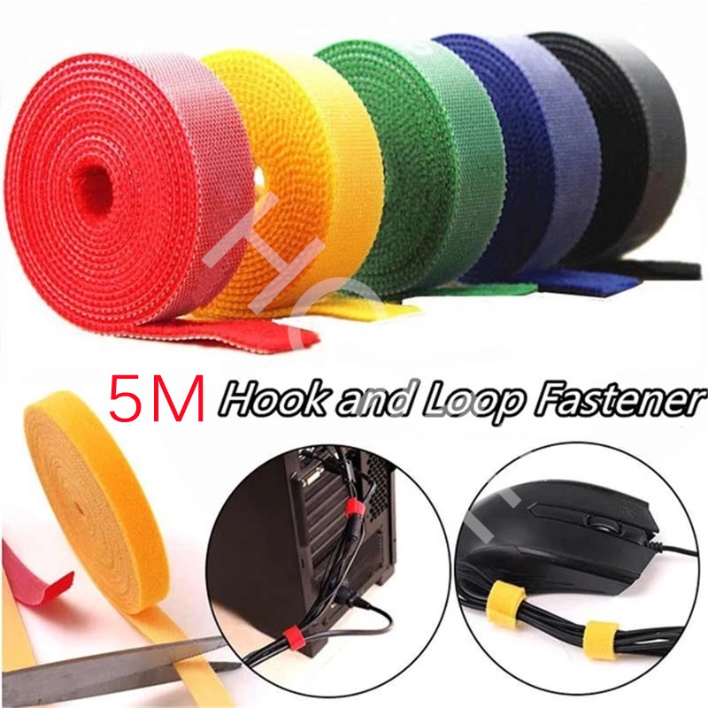 5 Meters Cable Ties Power Wire Loop Tape Multifunction Polyester PP ...