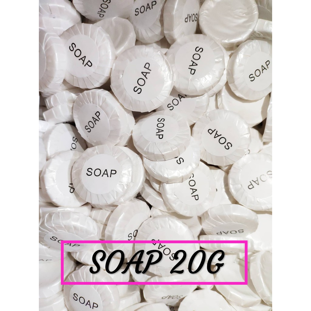 White Round Bath Soap 20 grams (20 pcs, 25 pcs ,50 pcs) | Shopee ...
