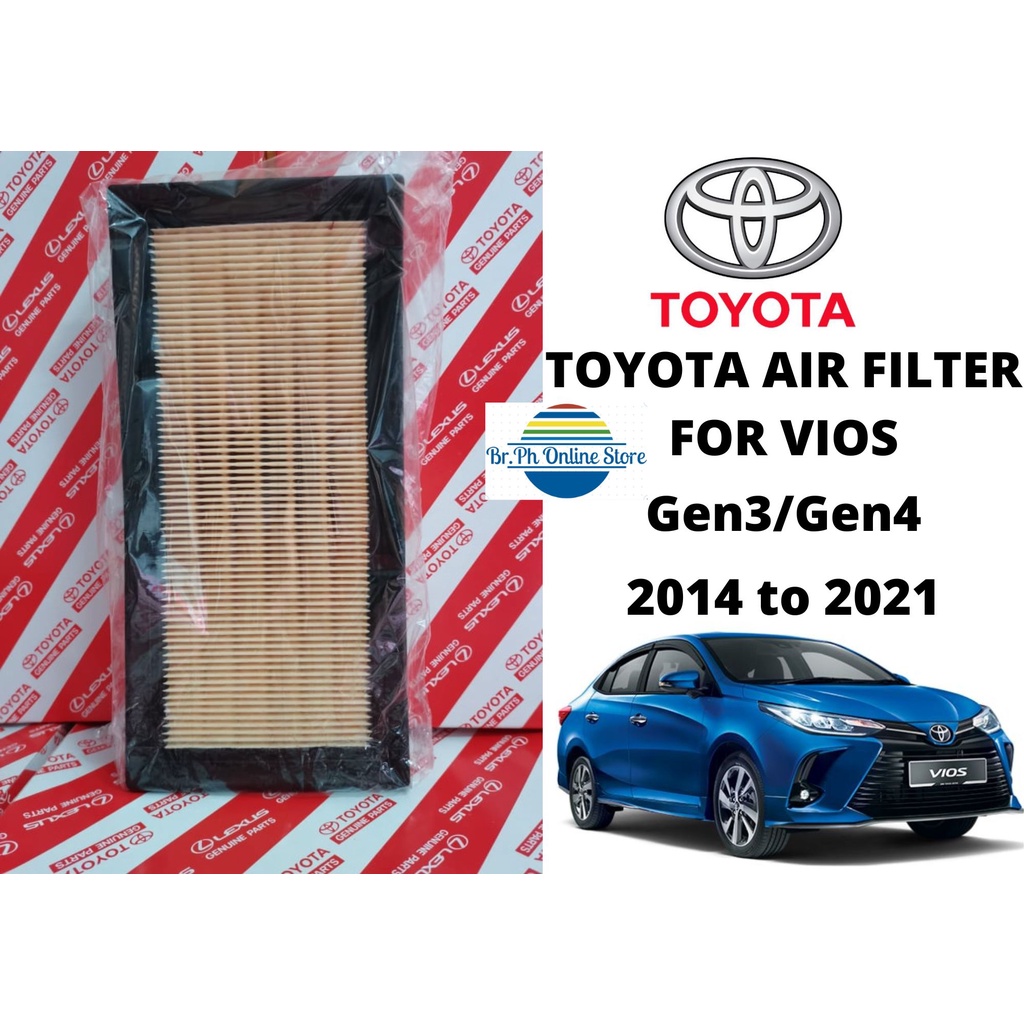 NEW ARRIVAL TOYOTA VIOS AIR FILTER GEN3/GEN4 2014 to 2021 HIGH QUALITY ...