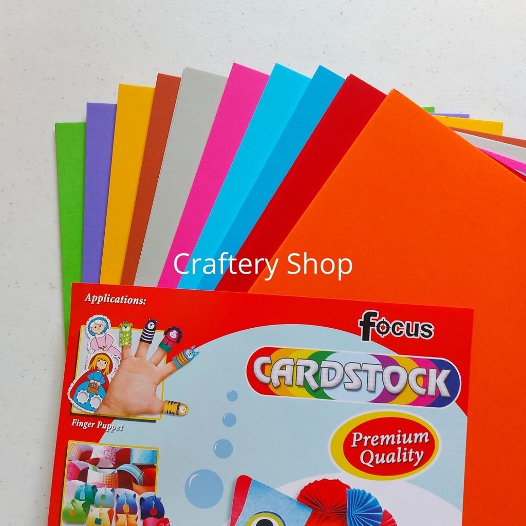 Focus Cardstocks 200gsm Assorted Colors 100pcs pack | Shopee Philippines