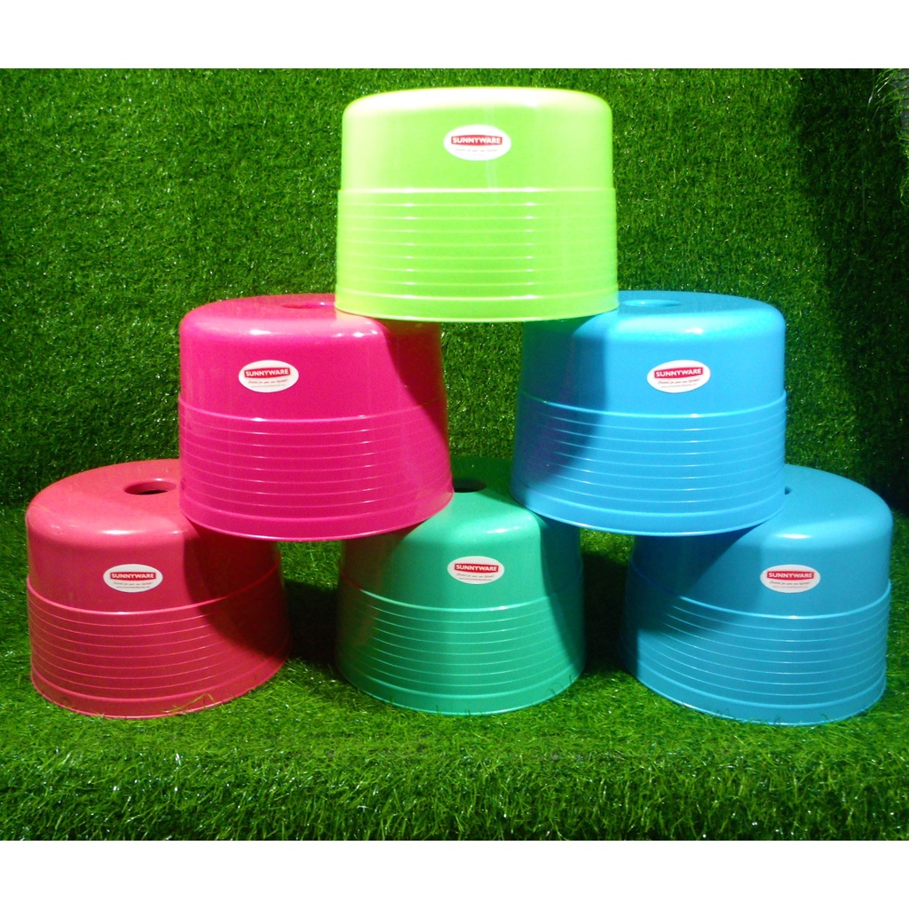 #9737 Sunnyware Round Plastic Bangkito / Plastic Stool Chair /Plastic ...