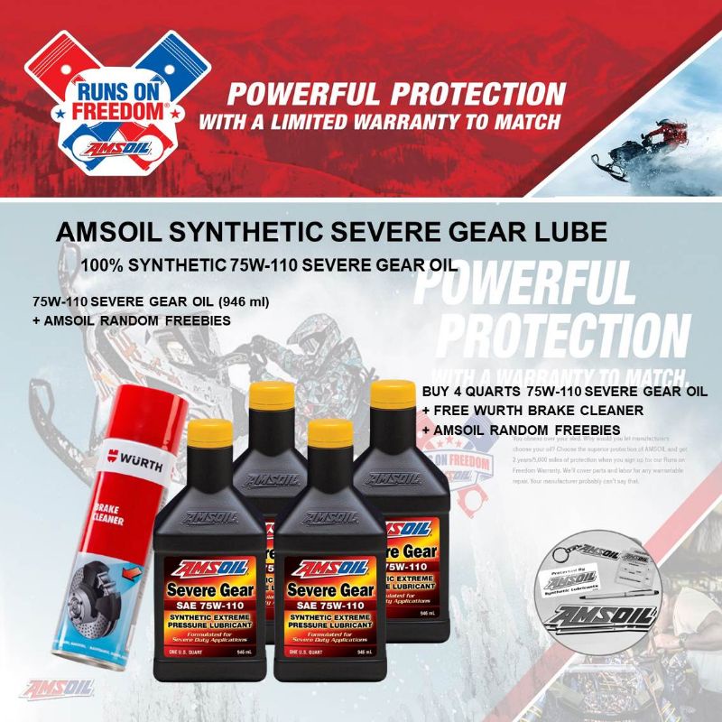 AMSOIL 75W-110 Severe Synthetic Gear Lube | Shopee Philippines