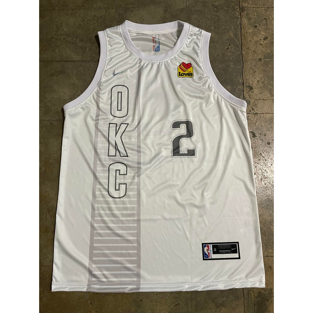 OKLAHOMA OKC GILGEOUS-ALEXANDER #2 2021-22 City Edition White Jersey ...