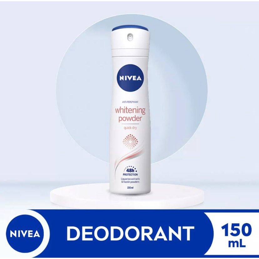 Nivea Women Anti Perspirant Deodorant Spray Whitening Quick Dry 48H ...