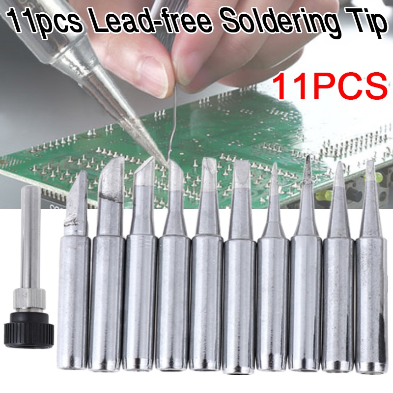 [Spot] 10/11pcs Soldering Iron Tips Soldering Iron Head Lead-free ...