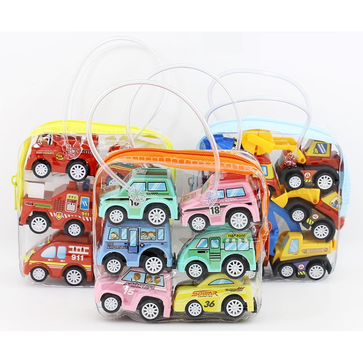 Mini Toy Car With A Yard 6 Cars Per Set There Are 3 Types | Shopee ...