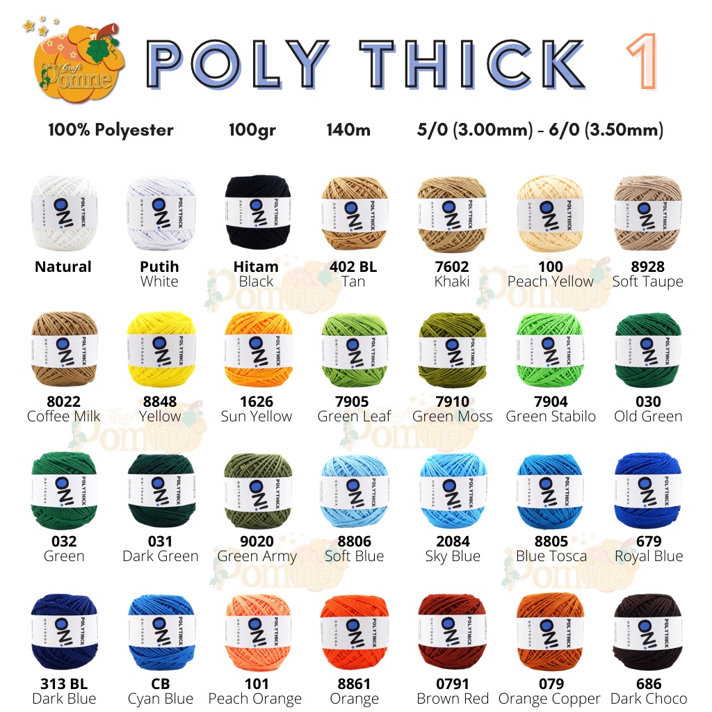 POLI NEW!! POLY THISCK ONITSUGA PRICE OF POLY KNITTING Yarn (Polyester ...