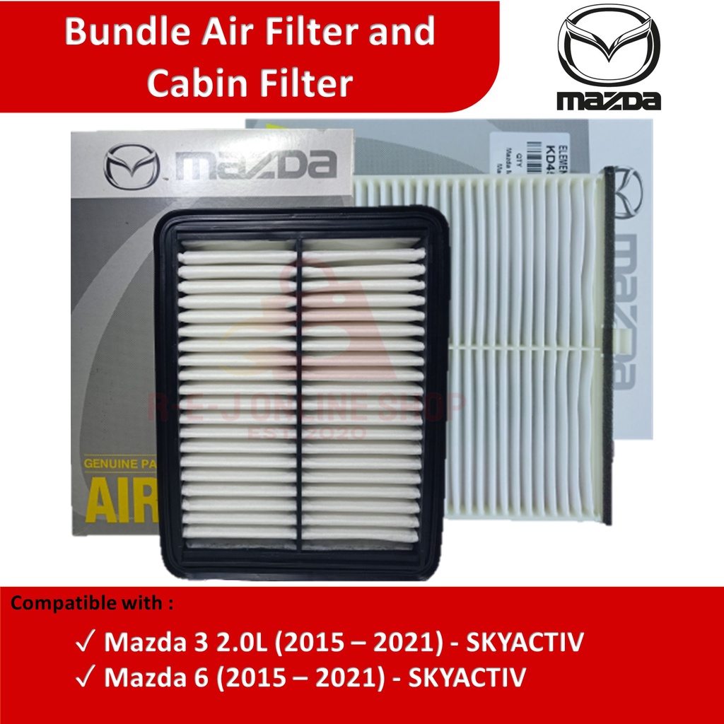 Bundle Air Filter and Cabin Filter for Mazda 3 2.0L (2015 ~ 2021 ...