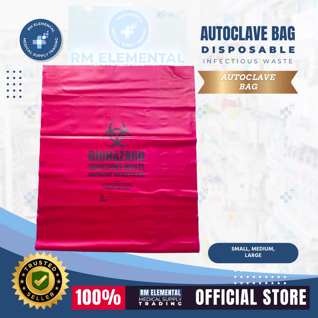 Autoclave Bag (Disposable) Biohazard Infectious Waste PER PIECE SMALL ...