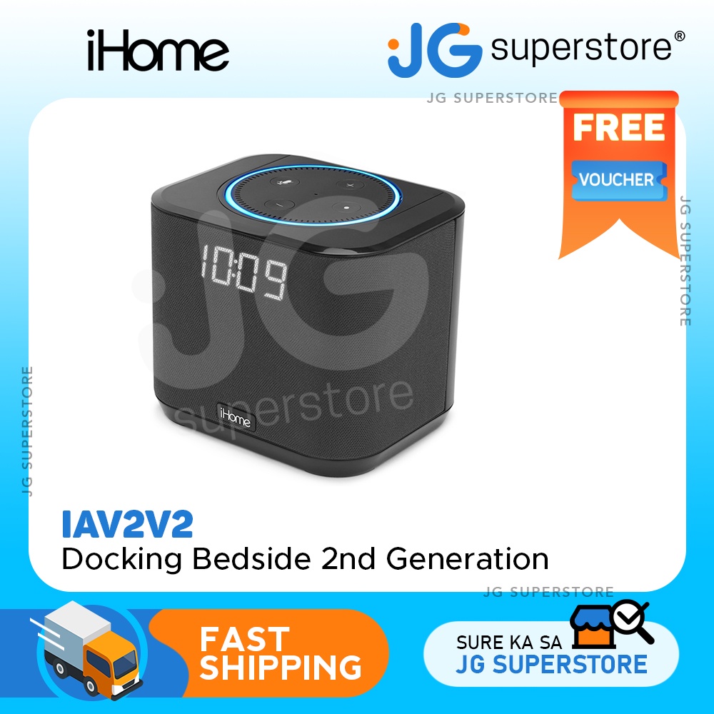 iHome IAV2V2 Docking Bedside 2nd Generation Quick Start Manual 2 USB ...