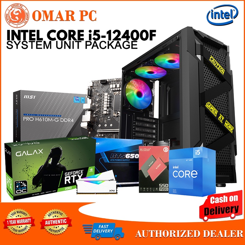 GAMING DESKTOP INTEL I5 12TH GEN / 16GB RAM / 512GB SSD / RTX 2060 6GB ...