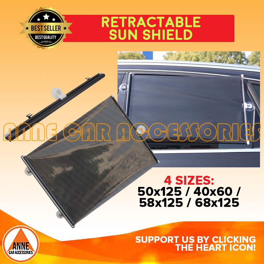 Sun Shield Car Auto Retractable Windshield Window 40x60 / 50x125 ...