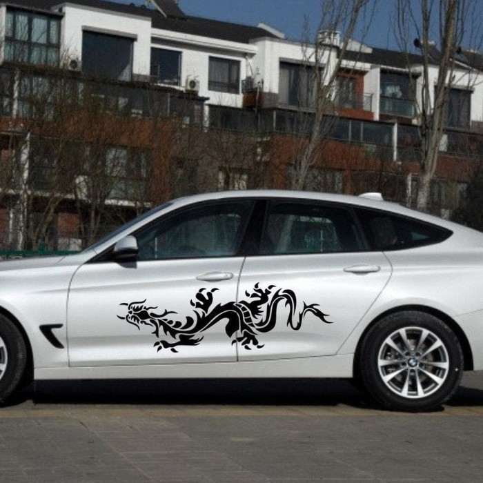 Dragon car sticker body until cool universal dragon body cutting ...