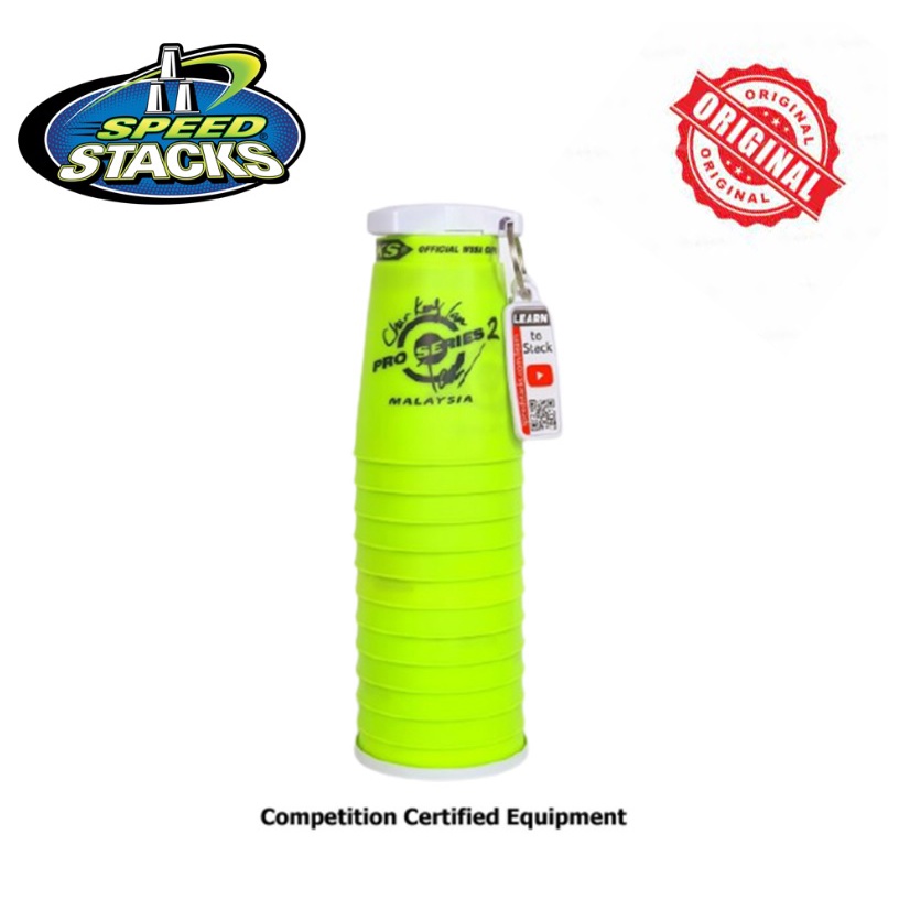 Chan Keng Ian Speed Stacks Pro Series-2X Special Neon Yellow & Green ...