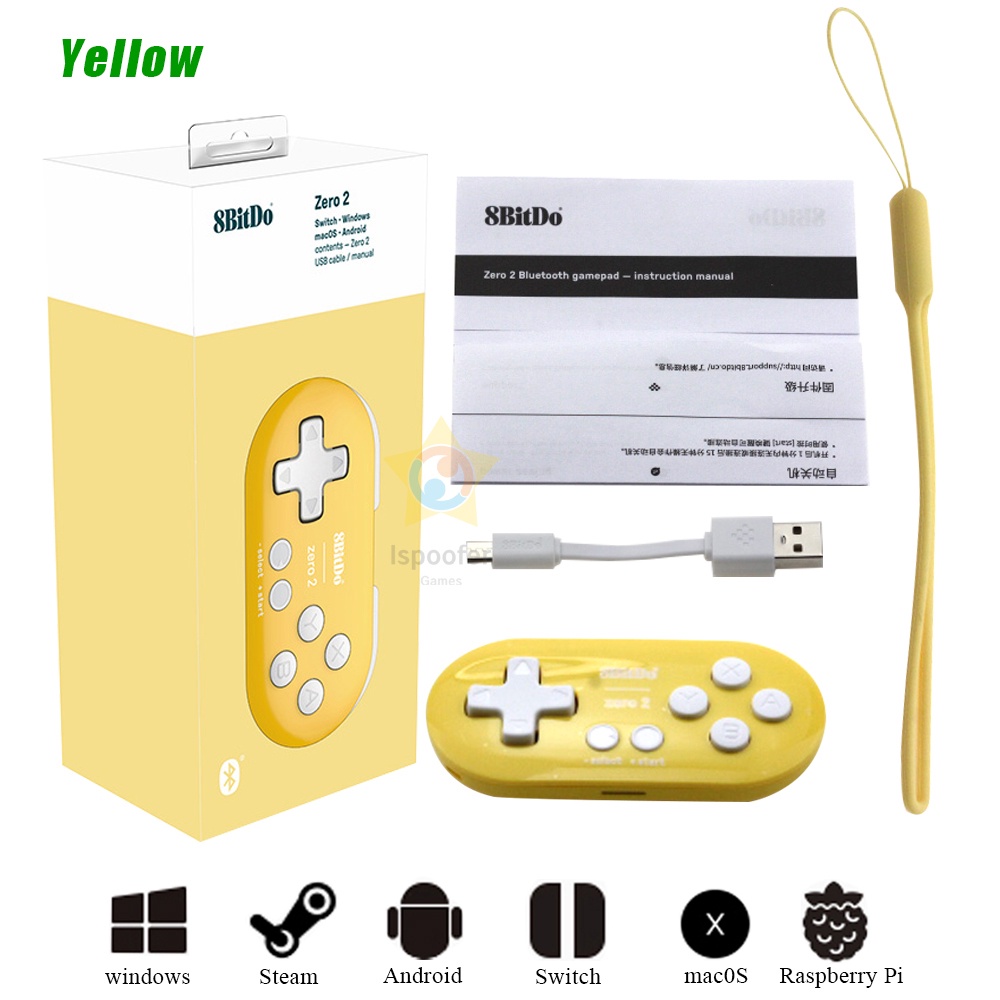 8Bitdo Zero 2 Mini Bluetooth Wireless Gamepad Switch Controller Joystick For Nintendo Switch/PC ...